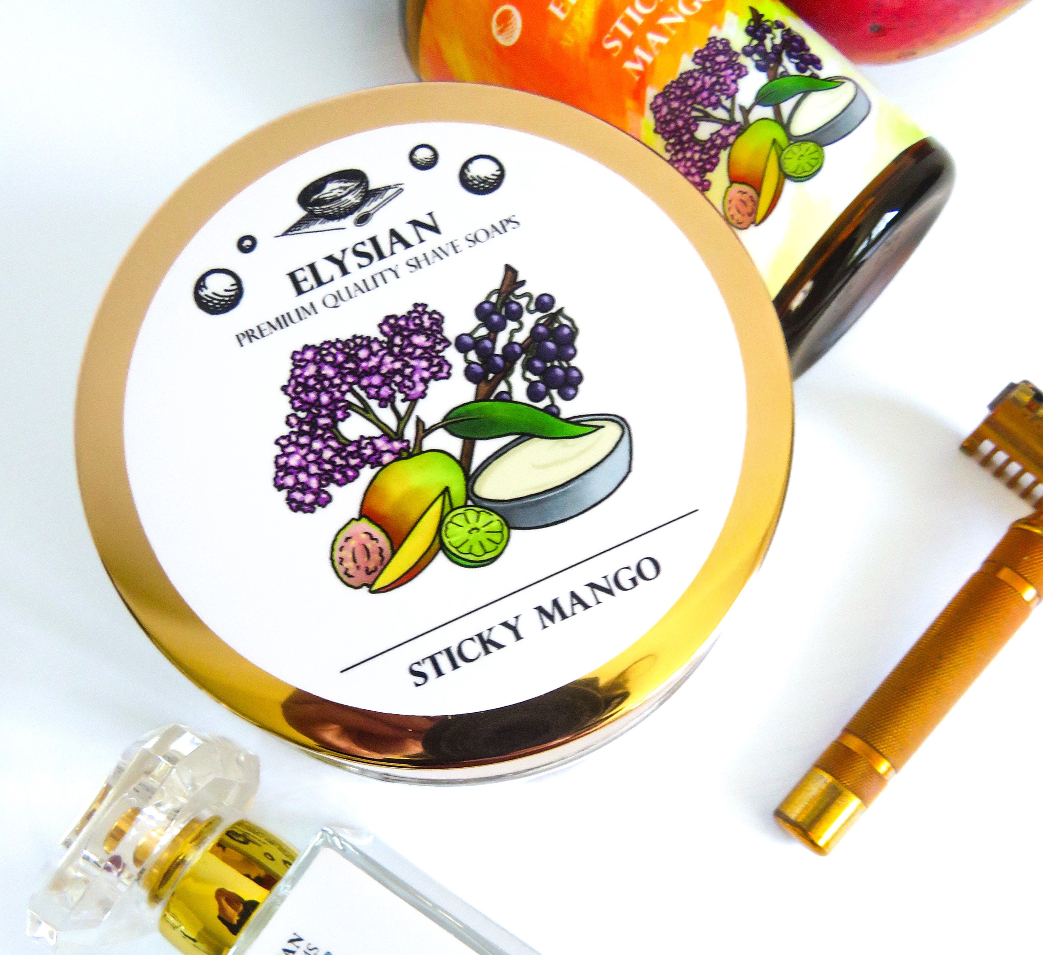 Elysian Sticky Mango Men's Shaving Soap | Elysian Soap Shop 2405 Route ...